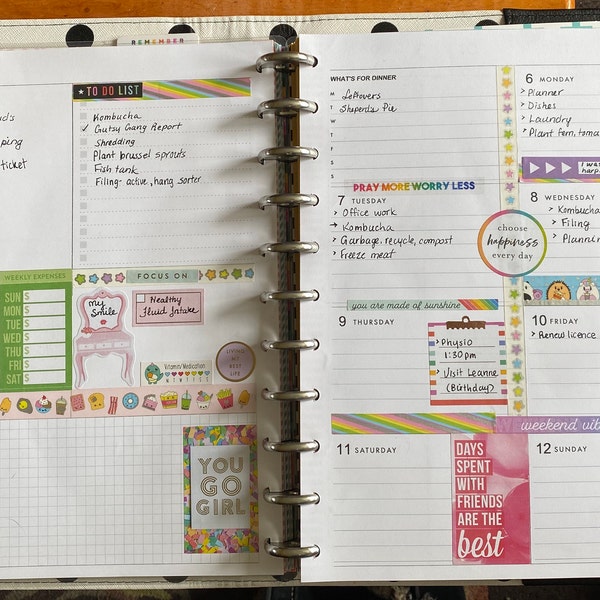 EDITABLE Big Happy Planner Dashboard Layout Printable Insert, Dashboard ...