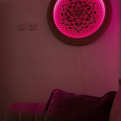 Sacred Geometry Led Lamp tree of Life, Celtic Wall Art - Etsy