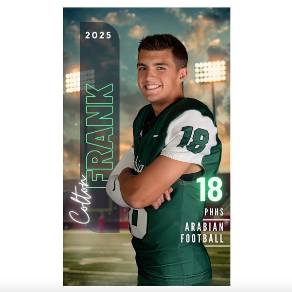 Football Poster Canva Template | Sports Background & Digital Backdrop ...