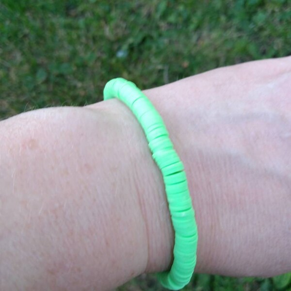 Heishi Bracelet, Heishi Name Bracelet, Beach Bracelet, Bracelet for Women, Stackable Bracelet ...