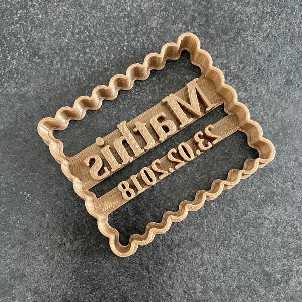 Custom Name Petit-beurre Cookie Cutter - French Cookie Cutter With Name ...