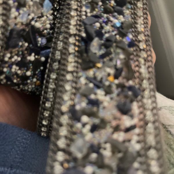 Rhinestone Bead Trim Beaded Lace Applique Beaded Applique Trim 1 Meter ...