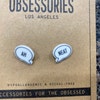 Custom Speech Bubble Jewelry Stud Earrings Small Post Earrings ...