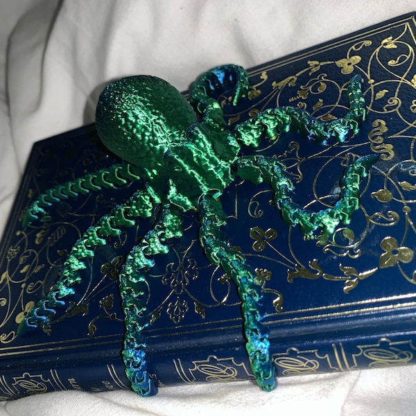 3D Printed Articulated Octopus: Flexible Fidget Toy, Sea Animal Lover ...