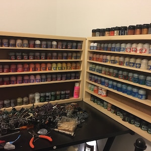 Pine Model Paint Storage Shelf 4 Shelf - Etsy