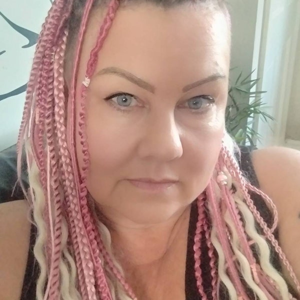 Green-brown Ateba, Boho, Hippie Hair Extention, Hair Wrap for Festivals ...