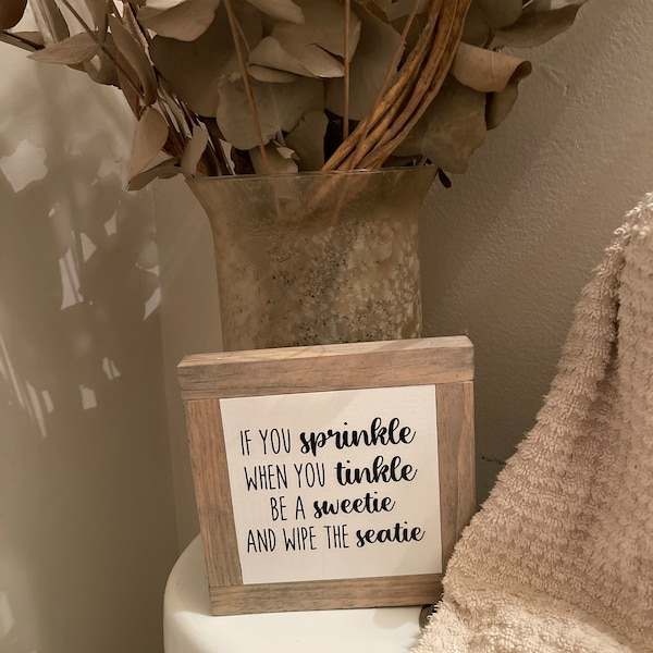 Bathroom Humor Sign, Funny Bathroom Sign, Restroom Decor, Office ...