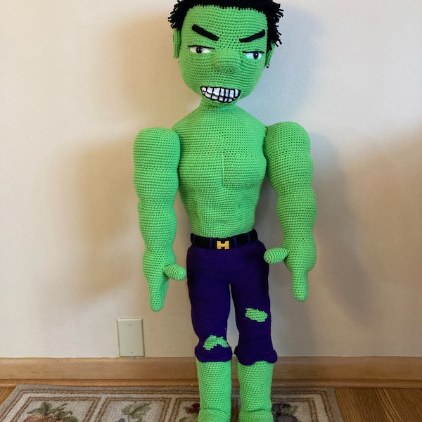 CROCHET PATTERN - HULK - Giant - the Incredible Hulk - Amigurumi ...