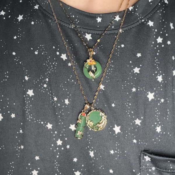 Custom Jade Necklace, Jade Pendant Necklace, Customizable Jade Necklace ...