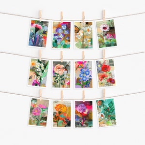 Square Cards Set Mockup With Clothespins | Etsy