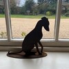 Rusty Metal Greyhound/whippet/lurcher Gift, Greyhound/whippet Outdoor ...