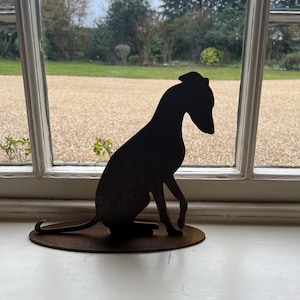 Rusty Metal Greyhound/whippet/lurcher Gift, Greyhound/whippet Outdoor ...