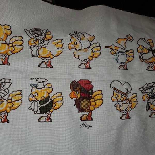Final Fantasy VII Cast Cross Stitch Pattern - Etsy