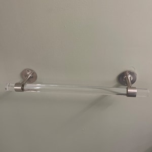 Modern Lucite Laundry Rod With Solid Brass Hardware-shower Rod Wardrobe ...