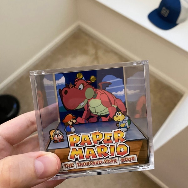 Paper Mario: the Thousand Year Door Diorama Cube - Battle With Hooktail ...