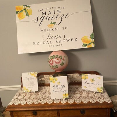 Lemon Guess How Many Lemon Drops Sign and Tickets Printable Citrus ...