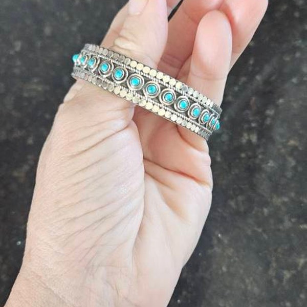 925 Sterling Silver Customized Vintage Antique Design Turquoise Stone ...