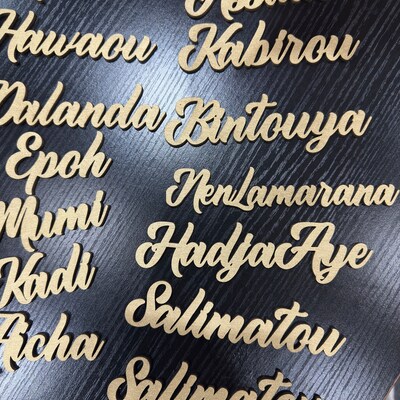 Custom Wedding Name Tag Wedding Decor Rustic Place Card Modern Wedding ...