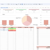 Buy Academic Student Planner Spreadsheet School Assignment Tracker ...