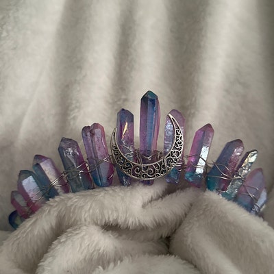 Daisy Light up Rave Crystal Quartz Crown Handmade Festival Wedding ...