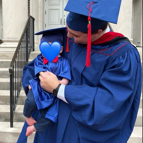 Baby Graduation Cap and Gown: Satin Infant Costume, NICU Grad Outfit - Etsy