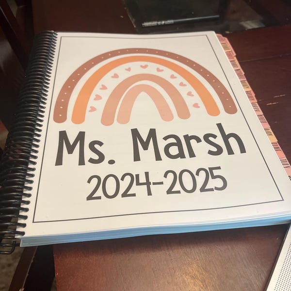 2025-2026 Custom Teacher Planner (fully Customizable!!) - Etsy