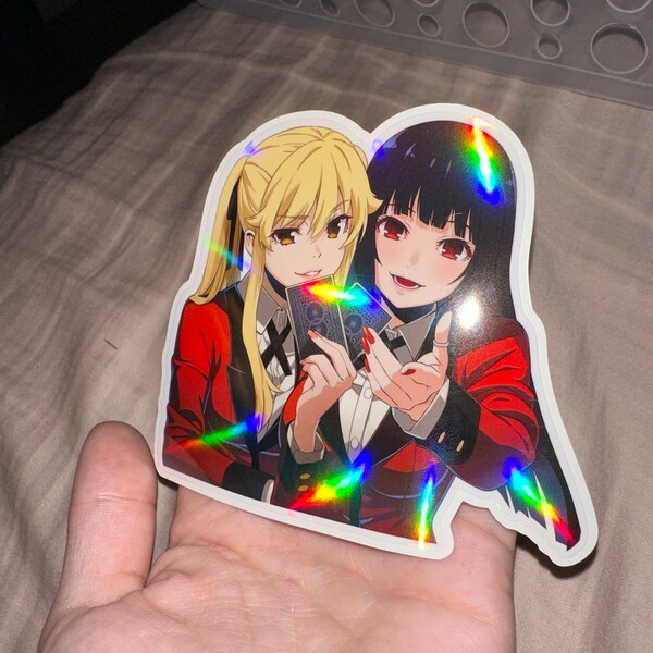 Yumeko and Mary Vinyl Sticker Love, Kakegurui Anime Stickers Laptop ...