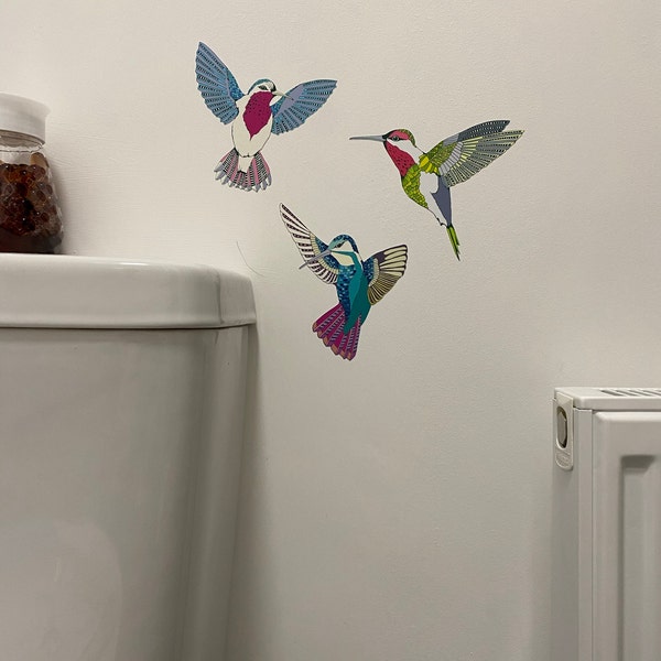 Hummingbird Wall Stickers, Bird Wall Decals - Etsy