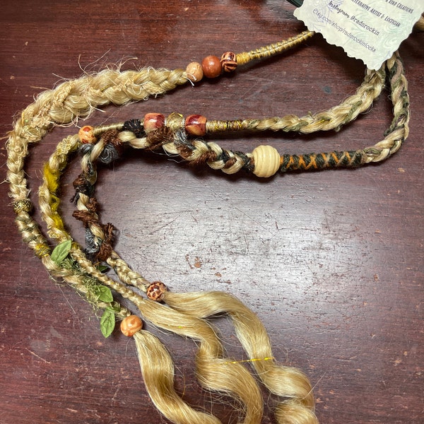 Forest Fae Braids, Clip in Dreads, Fishtail Braids, Synthetic Dreads ...