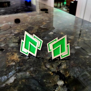 Star Trek Klingon Silver Tri Foil Logo Large Pin TNG Cosplay | Etsy