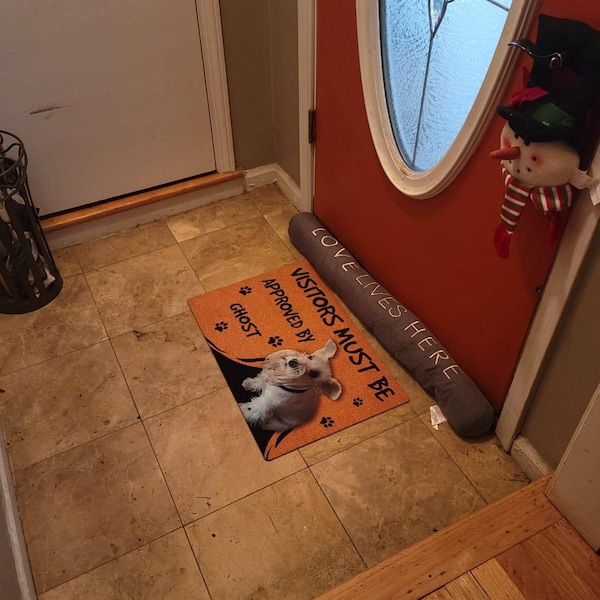 Custom Dog Doormat, Dog Face Picture Door Mat, Personalized Doormat ...