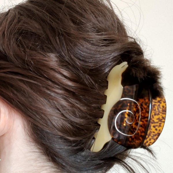 Whale Hair Claw, Whale Hair Clip, Acetate Hair Claw, Acetate Hair Clip ...