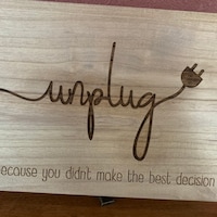 Personalized Unplug Box - Family Phone Lock up - Wood Cell Phone Holder ...