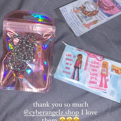 Y2K Emo Zebra Heart Necklace - Etsy