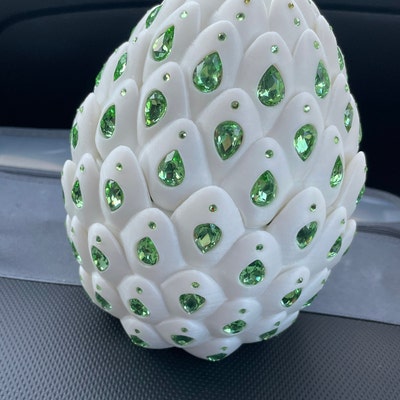 Teardrop Gemmed Ridgeback Dragon Egg Deck Box for Holding A Double ...