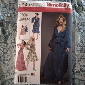 Simplicity S8911 Sewing Pattern Misses Knit Caftans with | Etsy
