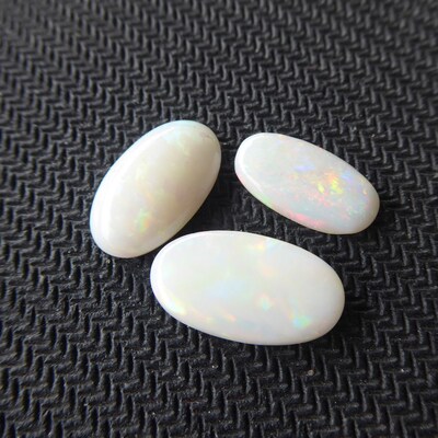 Oval Shape Australian Opal Cabochons, Blue Flash Good Quality, Shiny ...