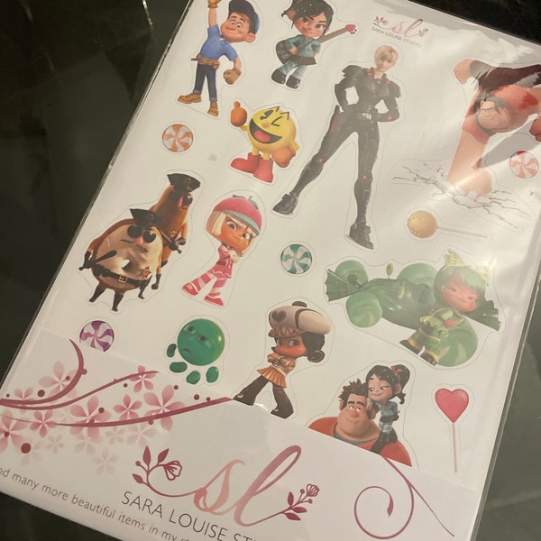 Wreck It Ralph Stickers: Waterproof Vinyl Decal Sheet - Etsy UK