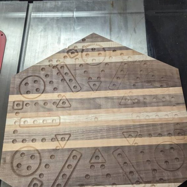 CNC File - Tic Tac Toe Board and Game Pieces - .svg, .dxf, Vetric ...