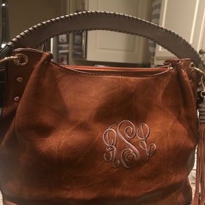 Rachel Monogrammed Tassel Hobo Purse Monogrammed Handbag - Etsy