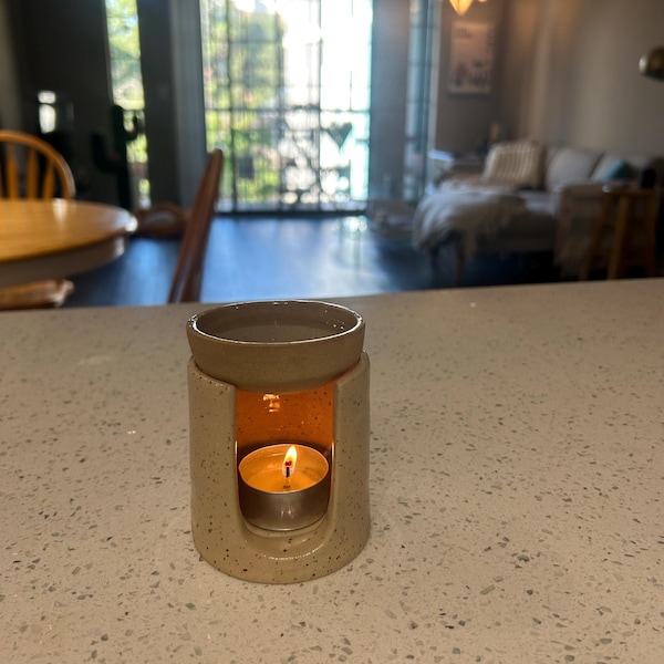 White Essential Oil Diffuser, White Oil Diffuser, Candle Warmer ...