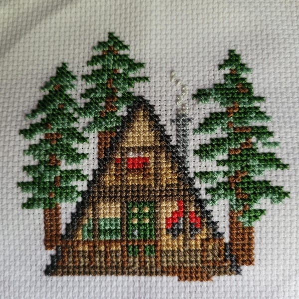 A-frame DIY Cross Stitch Kit - Etsy