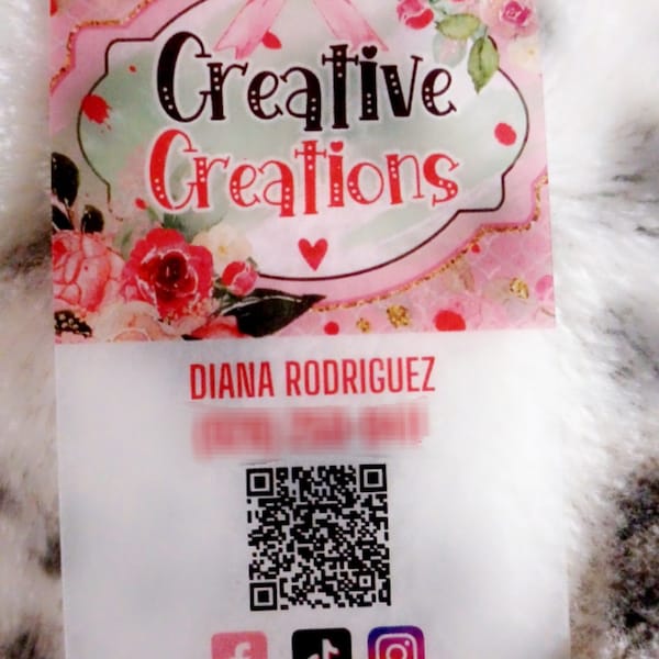 200 Clear Plastic Business Cards, Transparent Business Card, QR Code ...