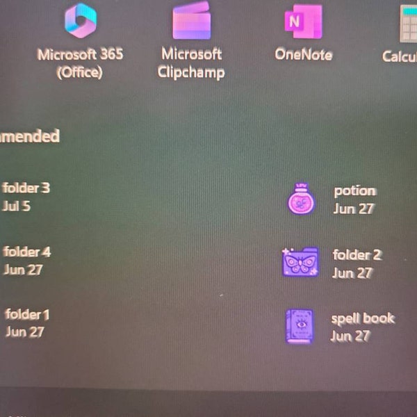 Moth Magic Computer Desktop Theme Background Wallpaper Organizer Set - Etsy