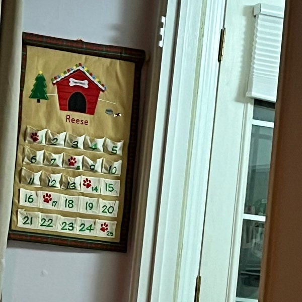 Personalized Dog Advent Calendar - Pet Christmas Countdown for Family ...