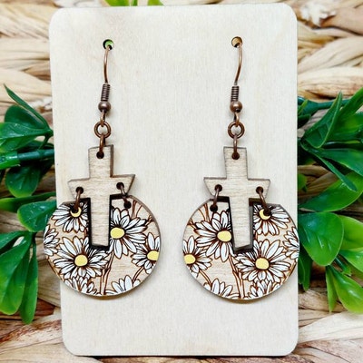 2 Flower Hair Clip Files, Leather Hair Clip Files, Digital Hair Claw ...