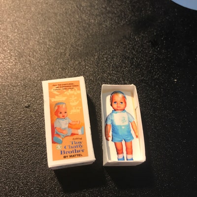 Tiny Chatty Brother Doll Box Dollhouse Miniature 1:12 Scale Dollhouse ...