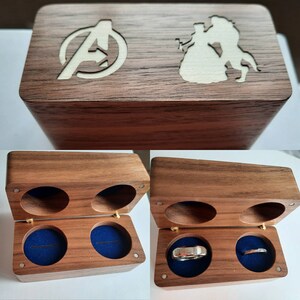 Wooden Sliding Pocket Ring Box for Angagement Small Wood Ring - Etsy