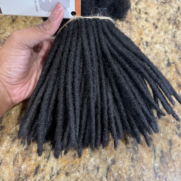 100 LOCS Standard Loc Extensions Handmade 100% Human Hair - Etsy