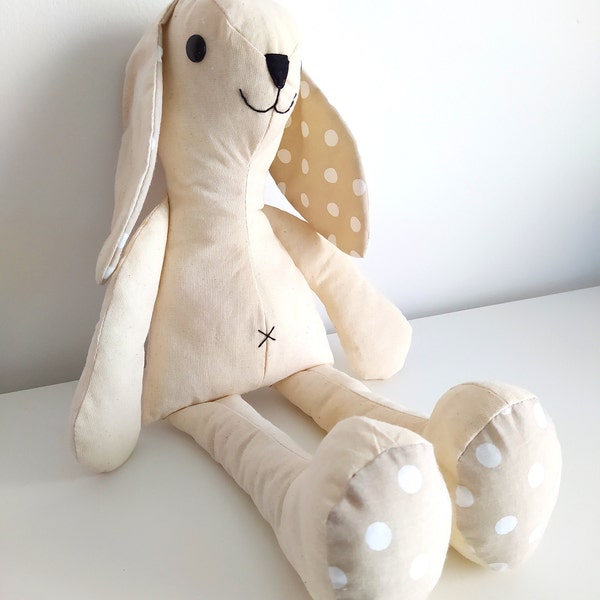 Rabbit Sewing Pattern Pdf for Instant Download, Bunny Rabbit Diy ...
